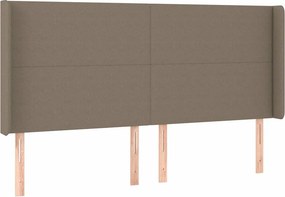 Box spring postel s matrací taupe 180x200 cm textil 3131853