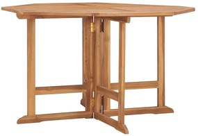 Skládací zahradní jídelní stůl 110 x 110 x 75 cm masivní teak 318480