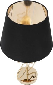 Stolní lampa Mauro Ferretti Flow, 30x54,5 cm, zlatá/černá