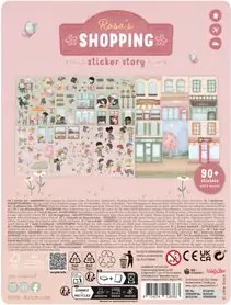 Little Dutch Knížka se samolepkami Nakupování Rosa / od 3 let