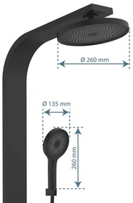 Eisl Sanitär Sprchový komplet s termostatickou baterií Samoa Rain 60576