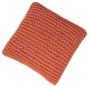 Cihlově červený polštářový puf Bonami Essentials Knit