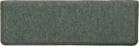 Schodové rohože 30 ks 65 x 21 x 4 cm tmavě zelené s obdélníkovým okrajem 3365773