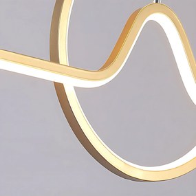 Toolight Závěsné LED osvětlení E6 LHJ022-CP 120 cm zlaté