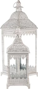 Set dvou kovových luceren bílý JL326 (2 ks)