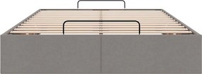 Osmanský rám postele bez matrací taupe 120x200 cm textil 3310872