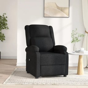 Elektrické polohovací křeslo černé textil 3098355