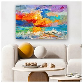 Skleněný obraz 100x70 cm Abstract Sunset – Wallity