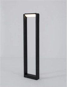 NV 9195061 Venkovní sloupkové svítidlo VOLVER černý litý hliník akrylový difuzor LED 7W 3000K 220-240V 150st. IP54 - NOVA LUCE