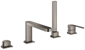 Grohe Plus - Baterie na okraj vany, 4-otvorová instalace, kartáčovaný Hard Graphite 29307AL3