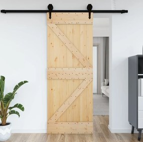 vidaXL Dveře NARVIK 95 x 210 cm masivní borové dřevo [154429] Barva: Přírodní