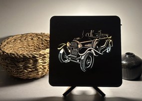 Li-Go "Veterán" lampa 19x19cm provedení povrchu: ořech
