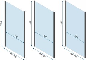 Rea, Sprchová kabina REA Rapid Slide Chrome, KPL-09101