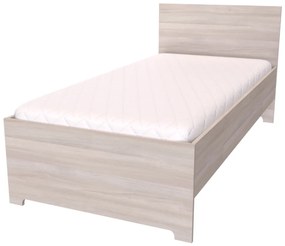 Retro postel DINO, 90×200 cm Dekor: Jasan šedý