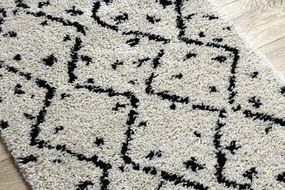Dywany Łuszczów, Běhoun Berber Tetuan B751 cream, 80x200, bílá, obývací pokoj