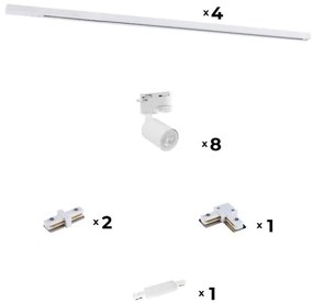 Zuma Line 3045 - Bodové svítidlo do lištového systému REFLEKTOR 8xGU10/10W/230V