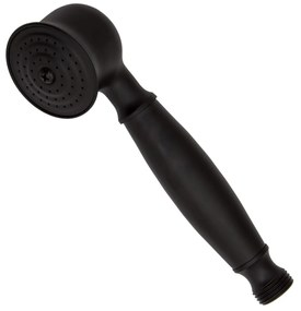 Gamma Retro, nástěnná vanová baterie s ruční sprchovou soupravou, černá matná, GMA-BROW-BK