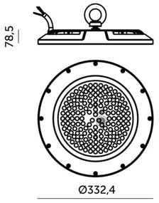 LED Průmyslové technické svítidlo GRAZA HIGHBAY LED/200W/230V 4000K IP65