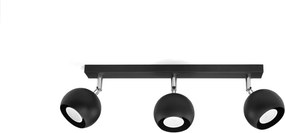 Sollux Lighting Stropní svítidlo OCULARE 3 černé