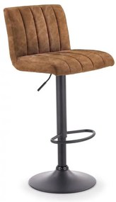 Barová židle- H89- Černá/ Hnědá