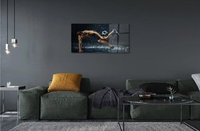Obraz na skle Míč Rain Man 125x50 cm