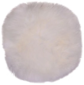 Bílá ovčí kožešina House Nordic Circle, ⌀ 35 cm