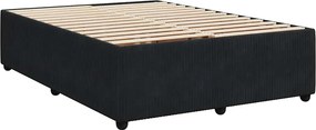 Box spring postel s matrací černá 140 x 190 cm samet 3287730