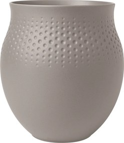 Villeroy&Boch Villeroy & Boch Manufacture Collier Taupe váza Perle, velká 16,6 cm, 2,6 l