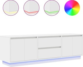 TV skříňka s LED osvětlením bílá 160,5x41x50 cm 3328426