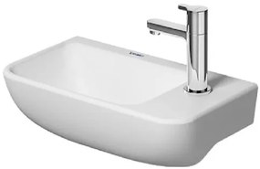 Duravit ME by Starck - Umývátko 400x220 mm, 1 otvor pro baterii vpravo, matná bílá 0717403200