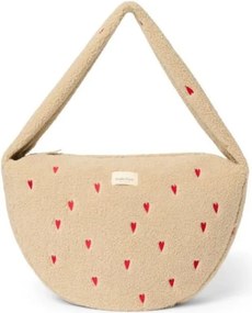 Studio Noos Taška Cross Body Teddy Ecru Hearts