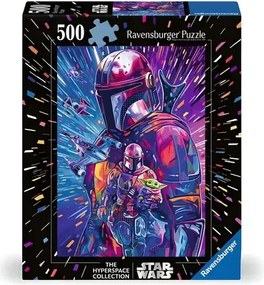 RAVENSBURGER Puzzle Star Wars Hyperspace: Mandalorian XXL / 500 dílků