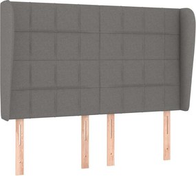 Box spring postel s matrací tmavě šedá 140x200 cm textil 3127966