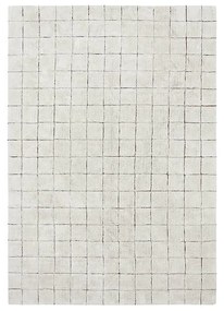 Pratelný kostkovaný koberec memmo 170 x 240 cm přírodní MUZZA