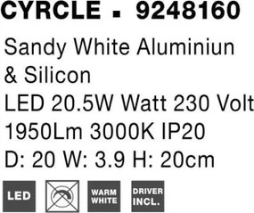 Nástěnné LED svítidlo NOVA LUCE NEVO 12W 3000K 9248160