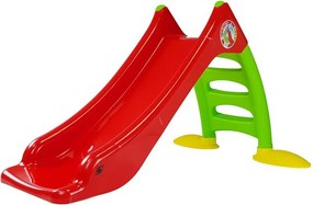Dorex Zahradní skluzavka pro děti s 3stupňovým žebříkem, červená, 130 cm, 424