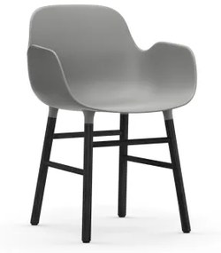 Form Armchair Black Oak šedá Normann Copenhagen