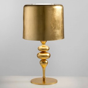 Stolní lampa Eva TL3+1G 75 cm, zlatá