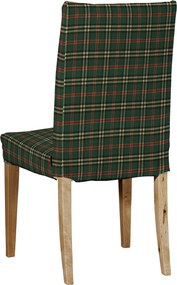 Potah na židli IKEA  Henriksdal, krátký barva zelená látka vzorované