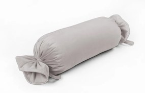 Biante Sametový polštář válec bonbon Velvet Premium SVP-018 Světle šedý 15x40 cm