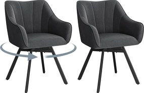 Sada 2 ks – Jídelní židle Yaheetech – béžová, 55 cm (šířka) × 58,5 cm (hloubka) × 82 cm (výška) (257264776407)