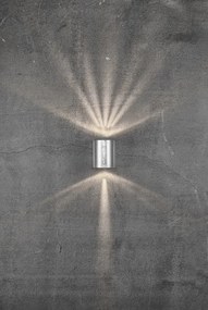 NOR 49701031 Venkovní nástěnné svítidlo Canto 2 2x5W LED galvanizovaná ocel čirá - NORDLUX