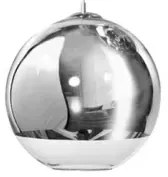 Industriální lustr Silver Ball 35