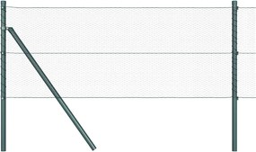Hexagonální kotvení plotu 50 x 0,4 m Ocel potažená PVC Zelená 3352692