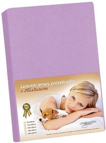 Prostěradlo bellatex jersey s elastanem - 120 x 200 cm - fialová