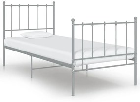 Rám postele šedý kov 90 x 200 cm,  324948 HangarStore.cz