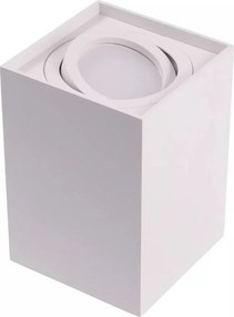 T-LED Bílé přisazené výklopné svítidlo hranaté GU10 105518