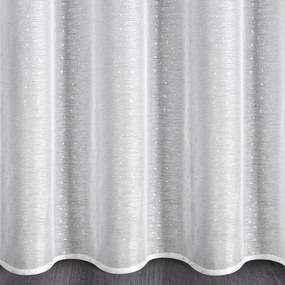 ZÁCLONA NA KROUŽCÍCH SIBEL 300 CM X 250 CM CM BÍLÁ
