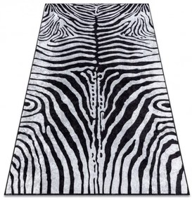 Kusový koberec Miro 51331.803 Zebra black / white 80x150 cm