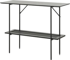 Černý konzolový stolek 37x100 cm Pensacola – Unique Furniture